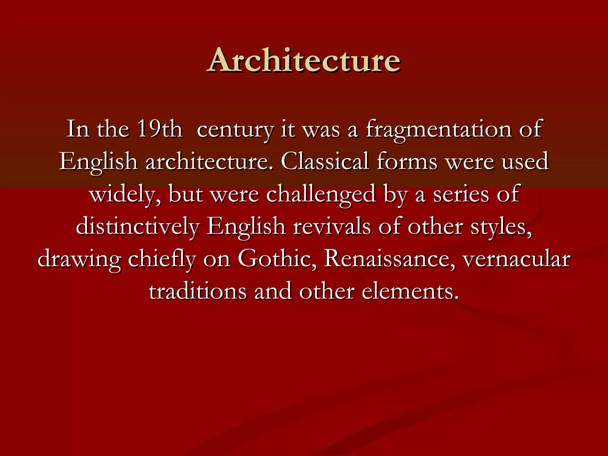 The British culture of 19th century | PPT