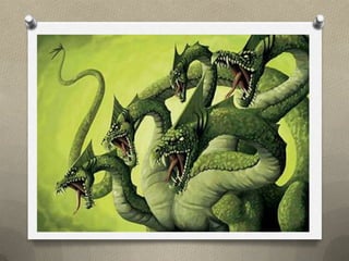 Η λερναία Ύδρα και ο κάπρος του Ευρύμανθου | PPTX