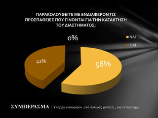 ΕΡΩΤΗΜΑΤΟΛΟΓΙΟ -ΕΞΕΡΕΥΝΗΣΗ ΤΟΥ ΔΙΑΣΤΗΜΑΤΟΣ | PPTX
