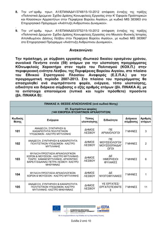 ανακοινωση λεσβου | PDF