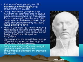 Δημήτριος Υψηλαντης | PPT