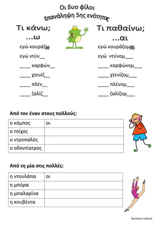 οι δυο φιλοι | DOCX