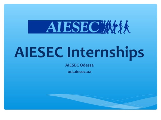 Global Internship Program | AIESEC | PPT