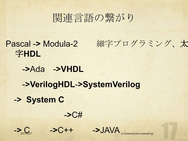 STARC RTL設計スタイルガイドによるVerilog HDL並列記述の補強 | PPTX | Programming Languages | Computing