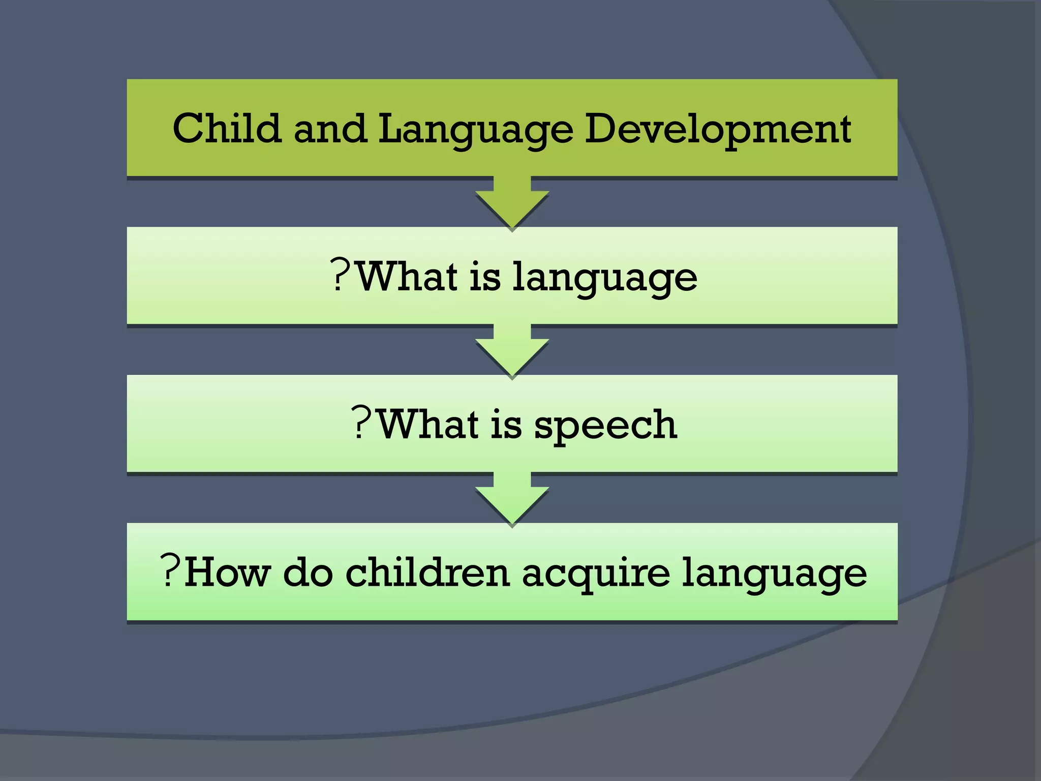 child and language development | ODP