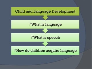 child and language development | ODP