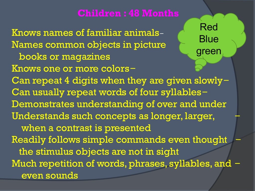 Child And Language Development Child And Language Development