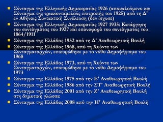 συντάγματα ελλάδας | PPT