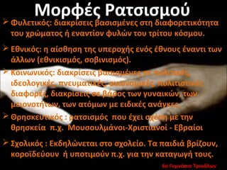 ρατσισμός παρουσίαση | PPT