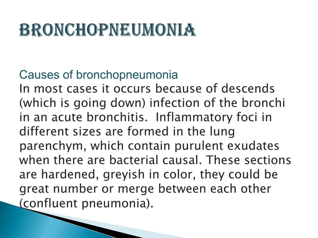 bronchopneumonia . moldova USMF | PPT