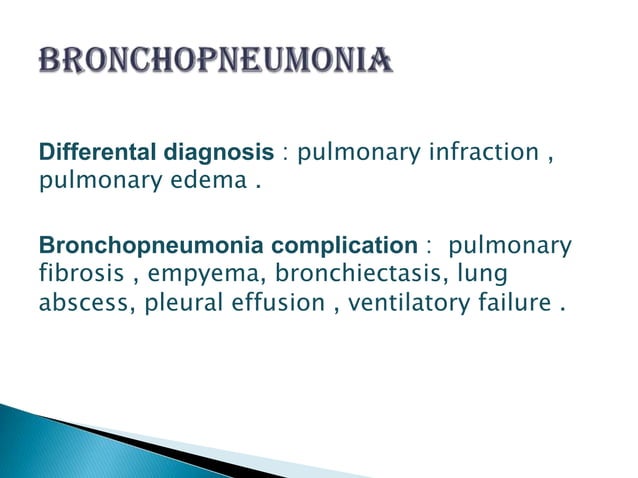 bronchopneumonia . moldova USMF | PPT