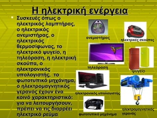 Ηλεκτρικές συσκευές, | PPT