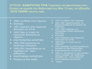 βιογραφικα ειδη | PPT
