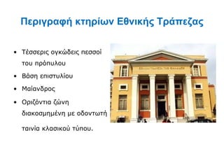 ΑΠΟΤΥΠΩΣΗ, ΣΧΕΔΙΑΣΜΟΣ ΚΑΙ ΠΡΟΤΑΣΗ ΑΝΑΠΑΛΑΙΩΣΗΣ ΕΘΝΙΚΗΣ ΤΡΑΠΕΖΑΣ ΣΤΗΝ ...