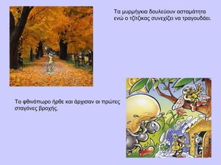 ο τζίτζικας κι ο μέρμηγκας | PPT