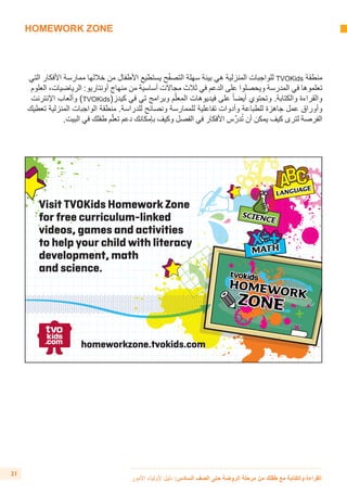 دليل القراءة و الكتابة من مرحلة الروضة حتى الصف السادس | PDF