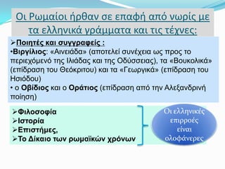 ελληνορωμαικός πολιτισμός | PPT