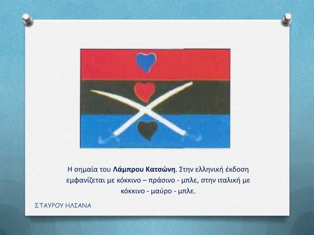 Σημαίες και λάβαρα της Ελληνικής Επανάστασης | PPTX