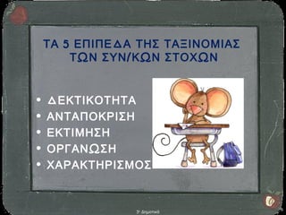 ΣΚΟΠΟΙ & ΣΤΟΧΟΙ ΤΗΣ ΔΙΔΑΣΚΑΛΙΑΣ | PPT