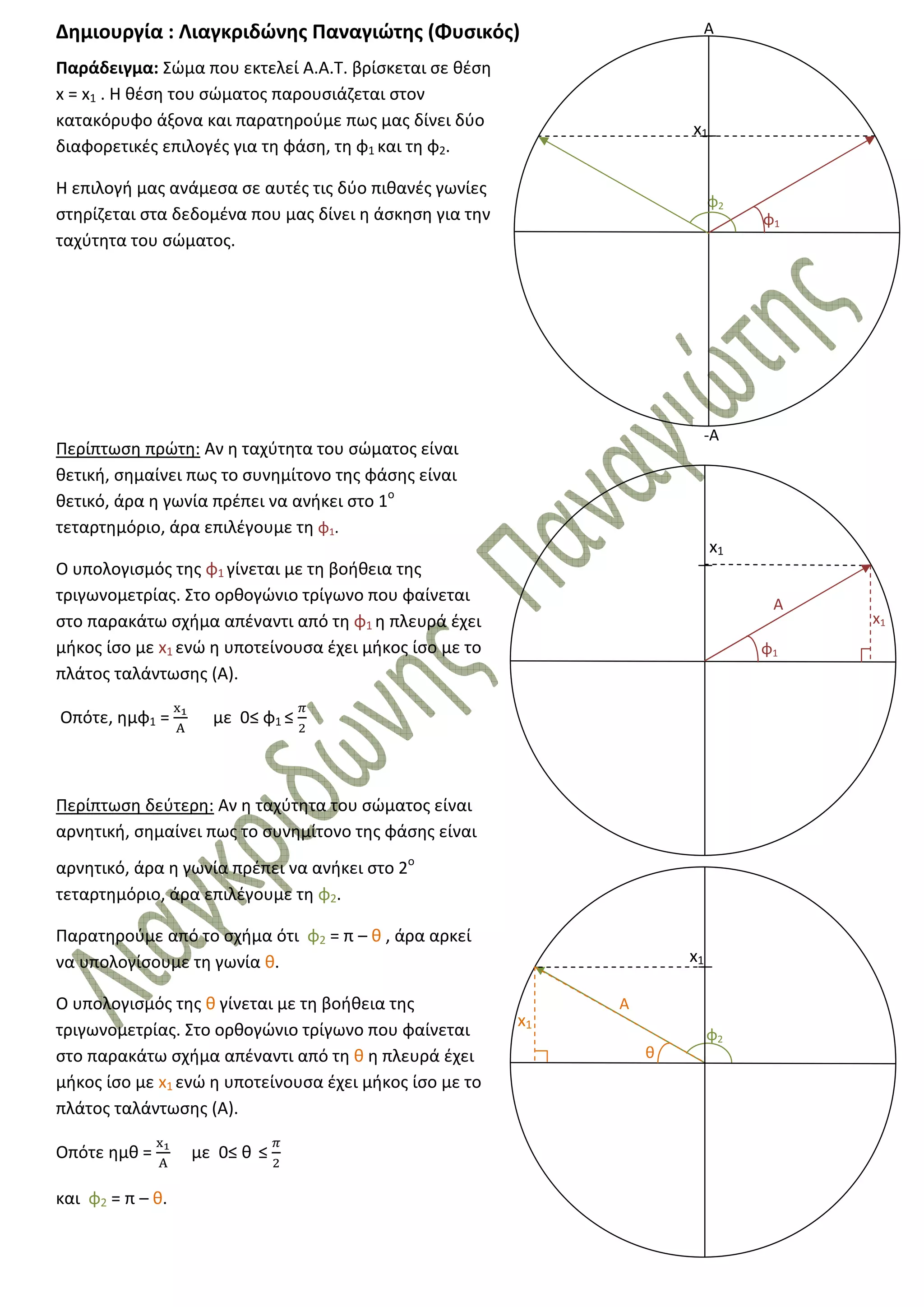 φαση ταλαντωσης | PDF