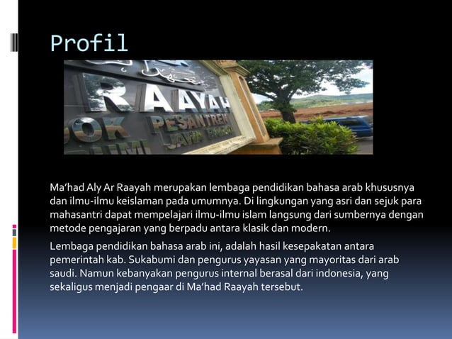 Ma'had Aly Ar Raayah Ringkas | PPTX