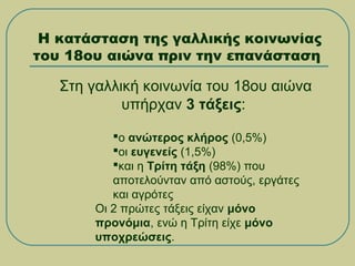 η εκρηξη και η εξελιξη της γαλλικης επαναστασης | PPT