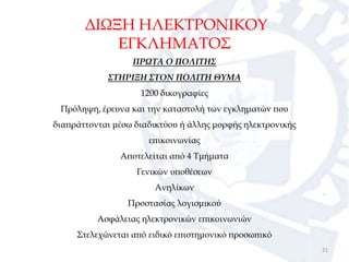 ΗΛΕΚΤΡΟΝΙΚΟ ΕΓΚΛΗΜΑ ΚΑΙ Η ΑΝΤΙΜΕΤΩΠΙΣΗ ΤΟΥ | PPTX