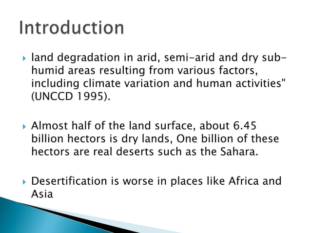 desertification.. | PPTX | Agriculture | Industries