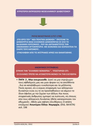 Ο ΕΛΛΗΝΙΣΜΟΣ ΑΠΟΤ ΤΑ ΜΕΣΑ ΤΟΥ 18ου αι ΕΩΣ ΤΙΣ ΑΡΧΕΣ ΤΟΥ 19ου ιστοριασ γ ...