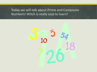Prime and Composite Numbers | PPTX