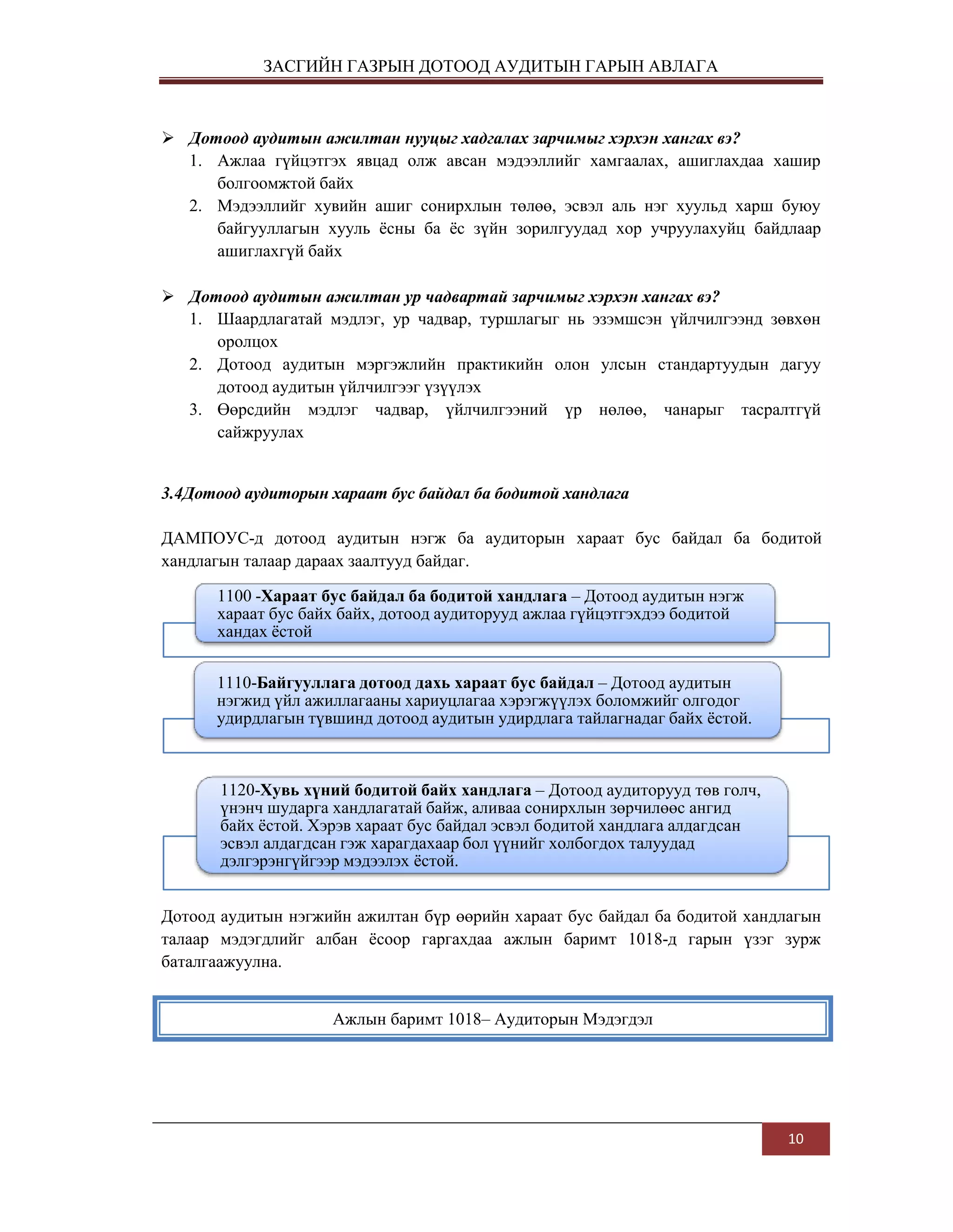 дотоод аудитын гарын авлага Docx