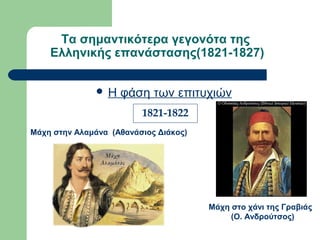 η εξέλιξη της ελληνικής επανάστασης | PPT