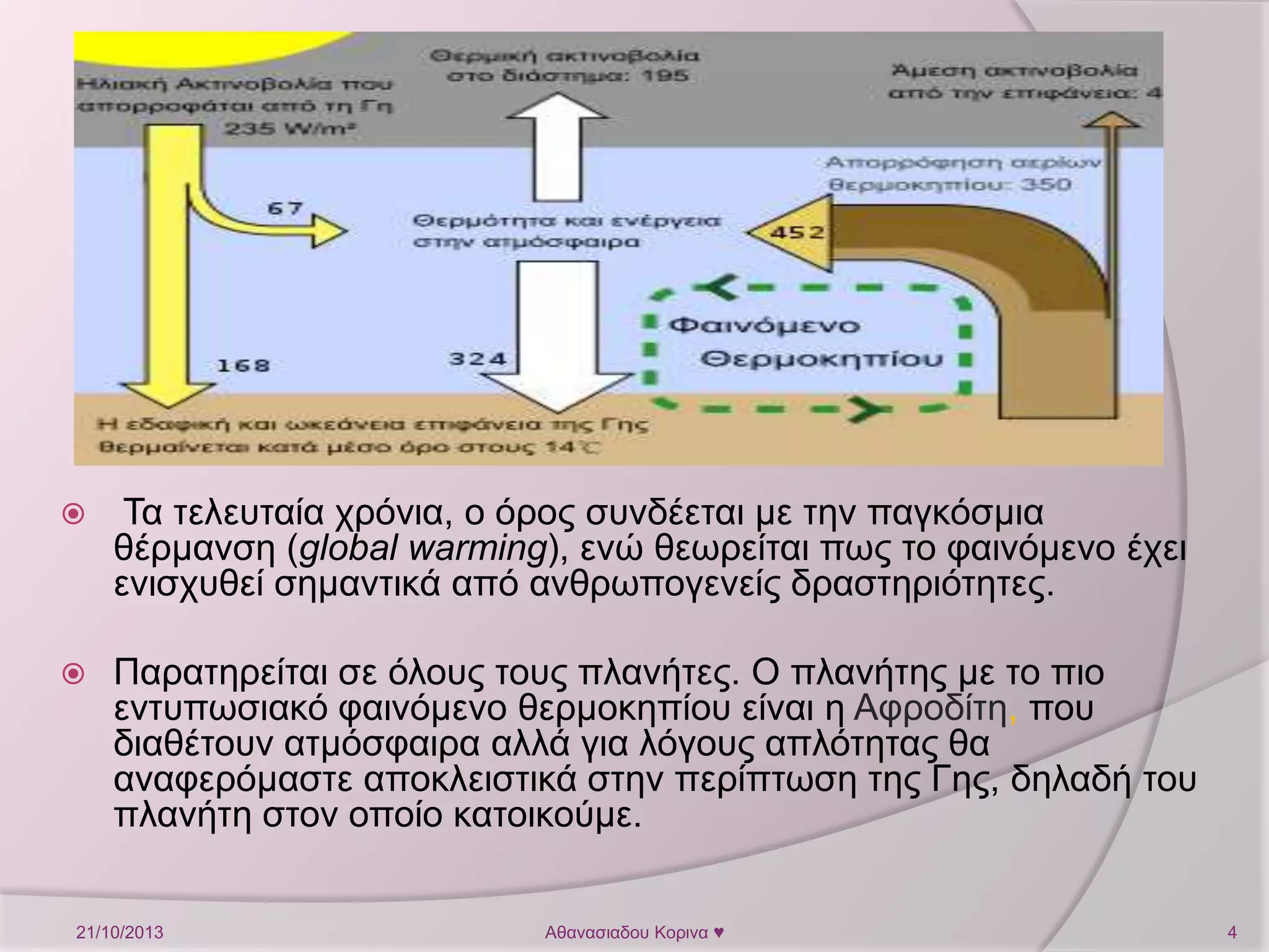 ΤΟ ΦΑΙΝΟΜΕΝΟ ΤΟΥ ΘΕΡΜΟΚΗΠΙΟΥ | PPTX