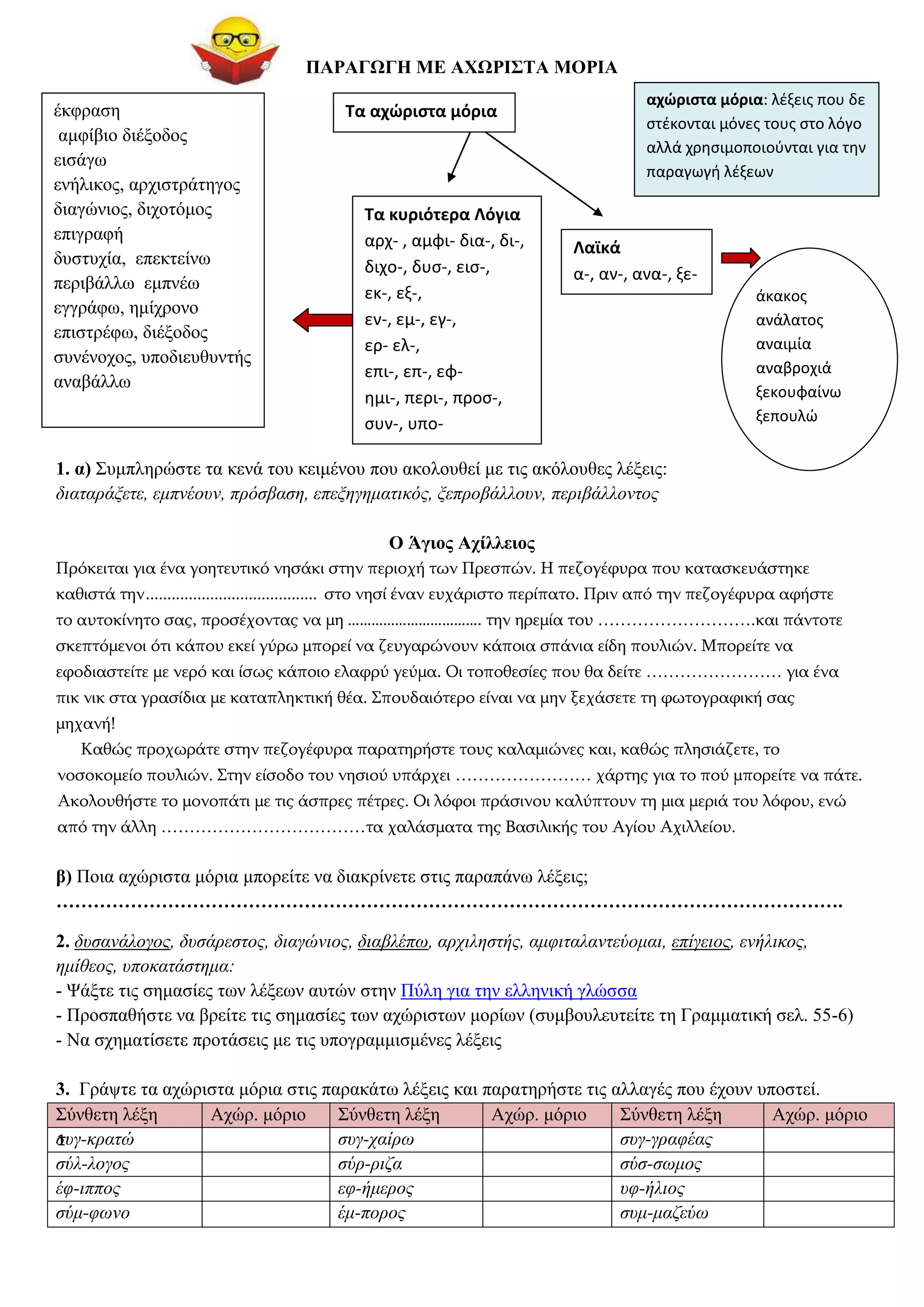 παραγωγη με αχωριστα μορια | DOCX