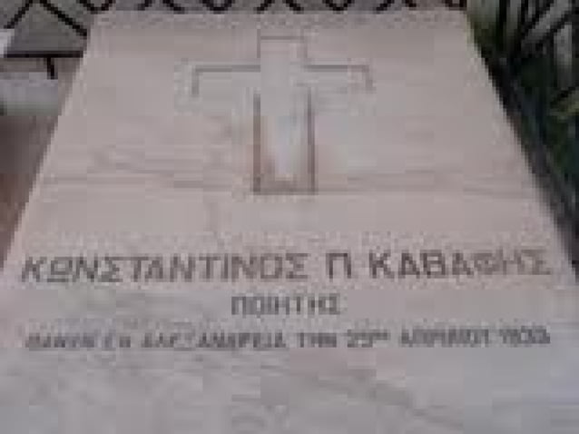 Κ.Π.Καβαφης: Βιογραφικό και ποίηση | PPT
