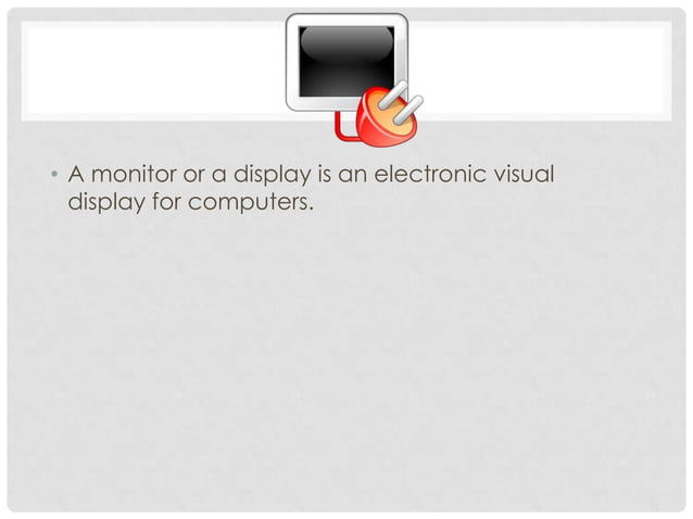 Computer Monitors | PPT