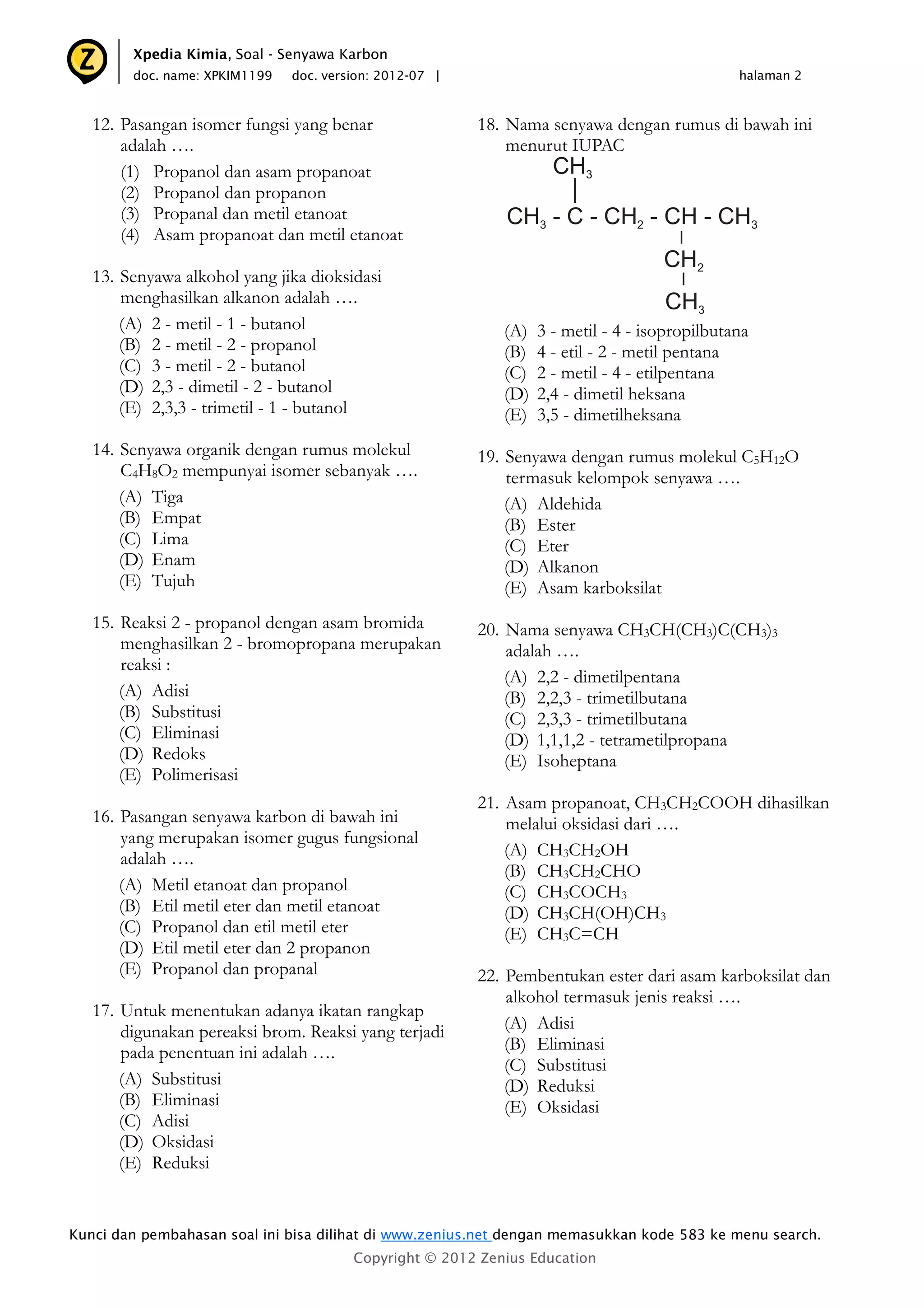 .Senyawa organik | PDF