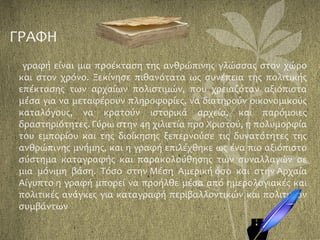 Η ΙΣΤΟΡΙΑ ΤΗΣ ΓΡΑΦΗΣ | PPT
