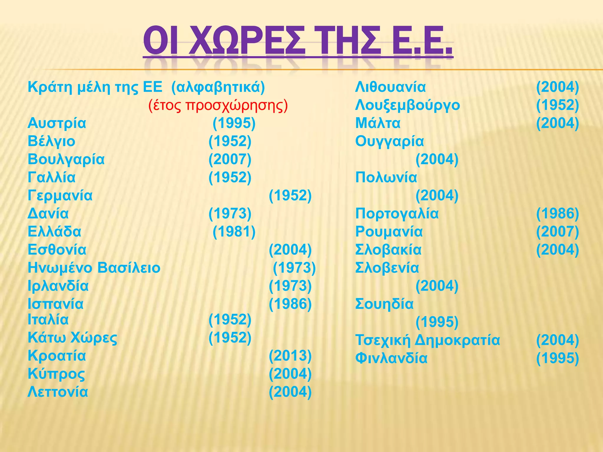 ευρωπαικη ενωση | PPT