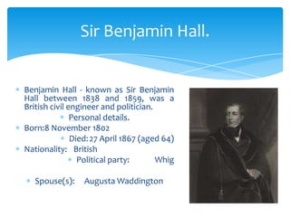 презентация. к уроку английского языка. Big ben sir benjamin hall and ...