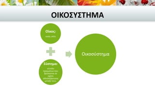 ΟΙΚΟΣΥΣΤΗΜΑΤΑ ΤΗΣ ΕΛΛΑΔΑΣ | PPT
