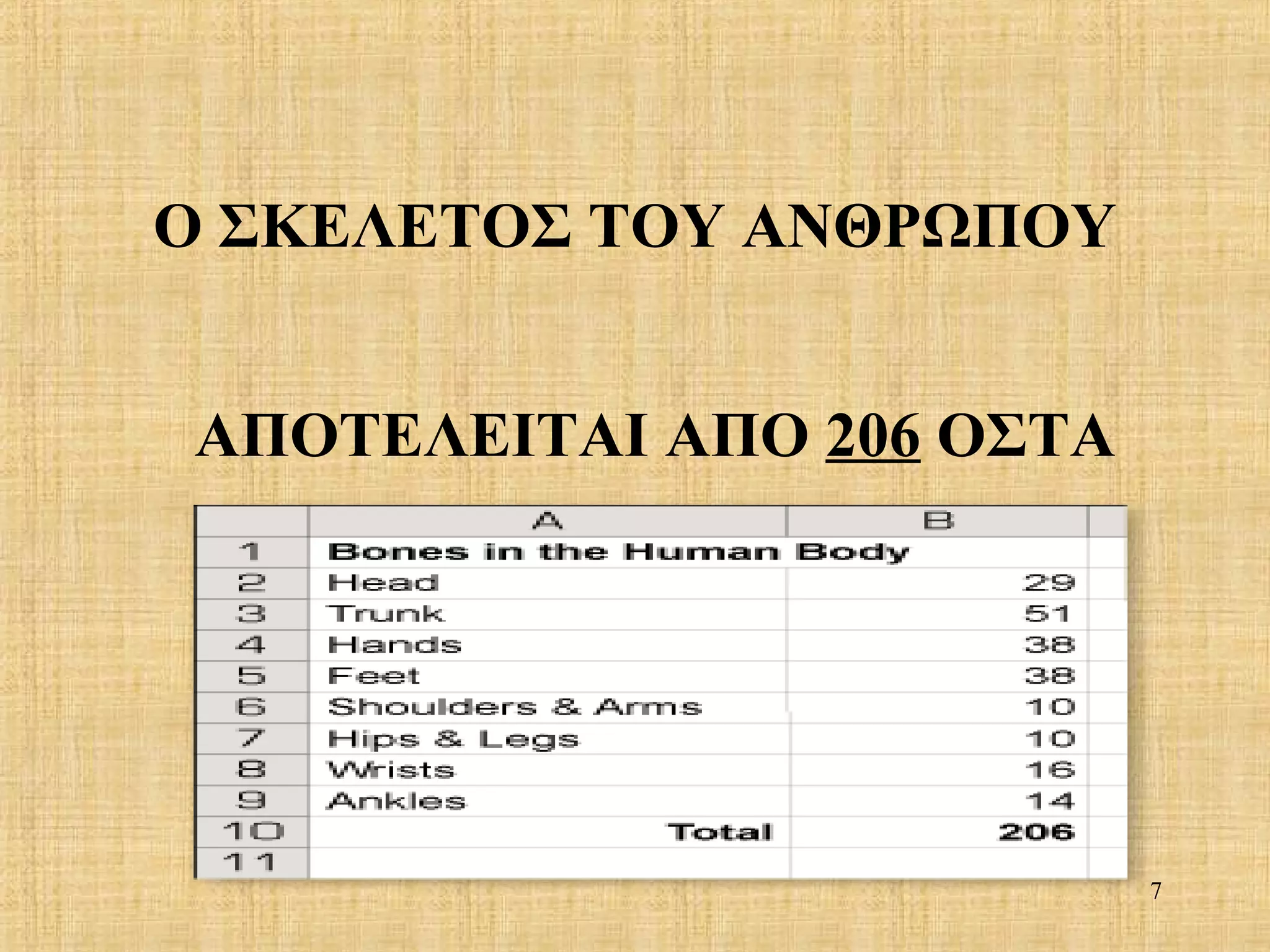 παρουσιαση ερειστικο συστημα οστα-σπονδυλικη στηλη | PPT