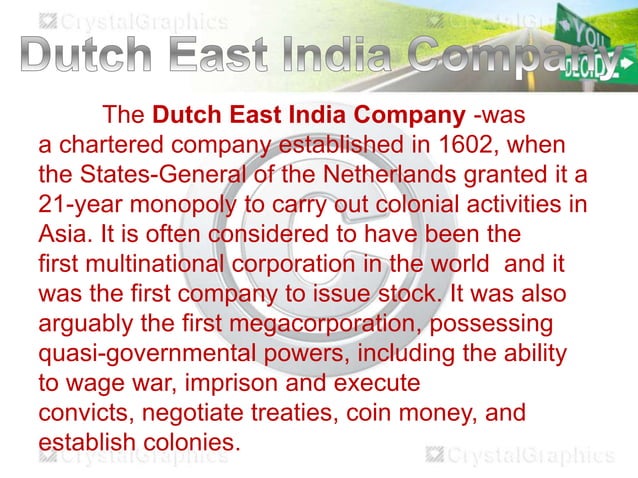 Dutch east india company.... | PPTX