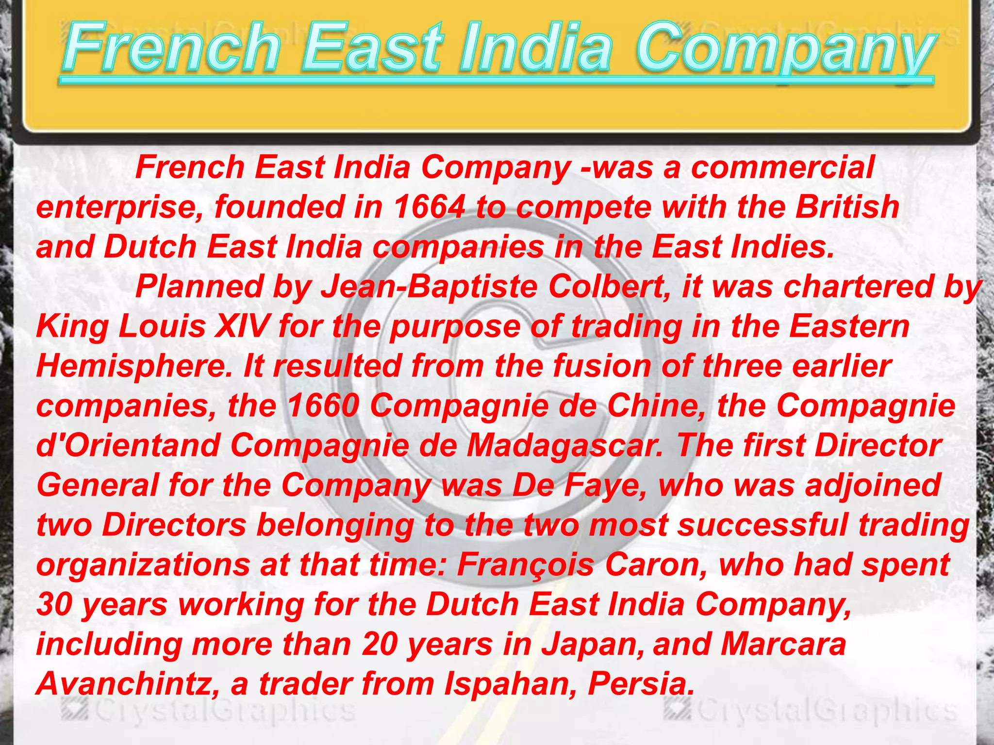 French east india company | PPTX