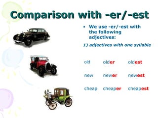 Навчальна презентація з теми ступені порівняння прикметників | PPT