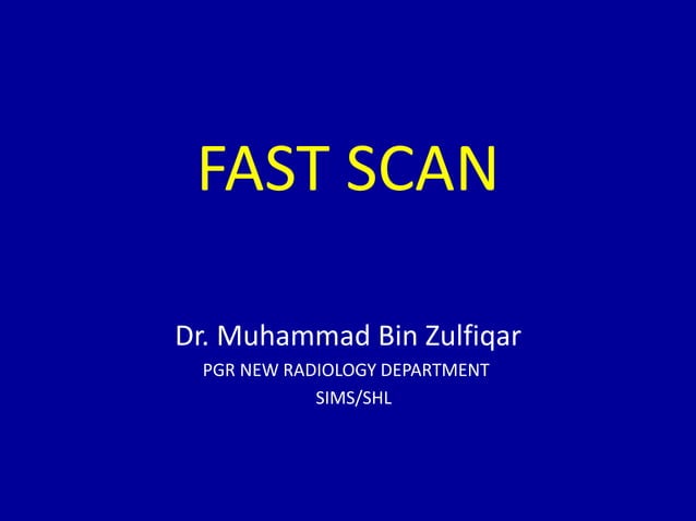 Fast Scan | PPTX