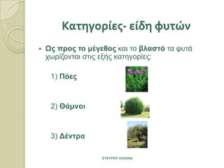 Φυτολόγιο1: Πόες | PPTX