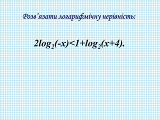 Розв логарифмічних рівнянь_і_нерівностей | PPT