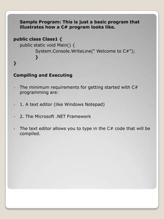 .Net framework | PDF