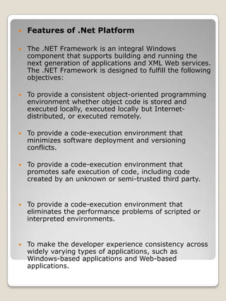 .Net framework | PDF
